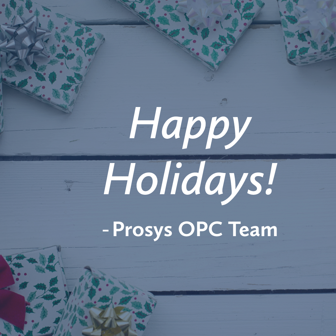 Season’s Greetings - Prosys OPC